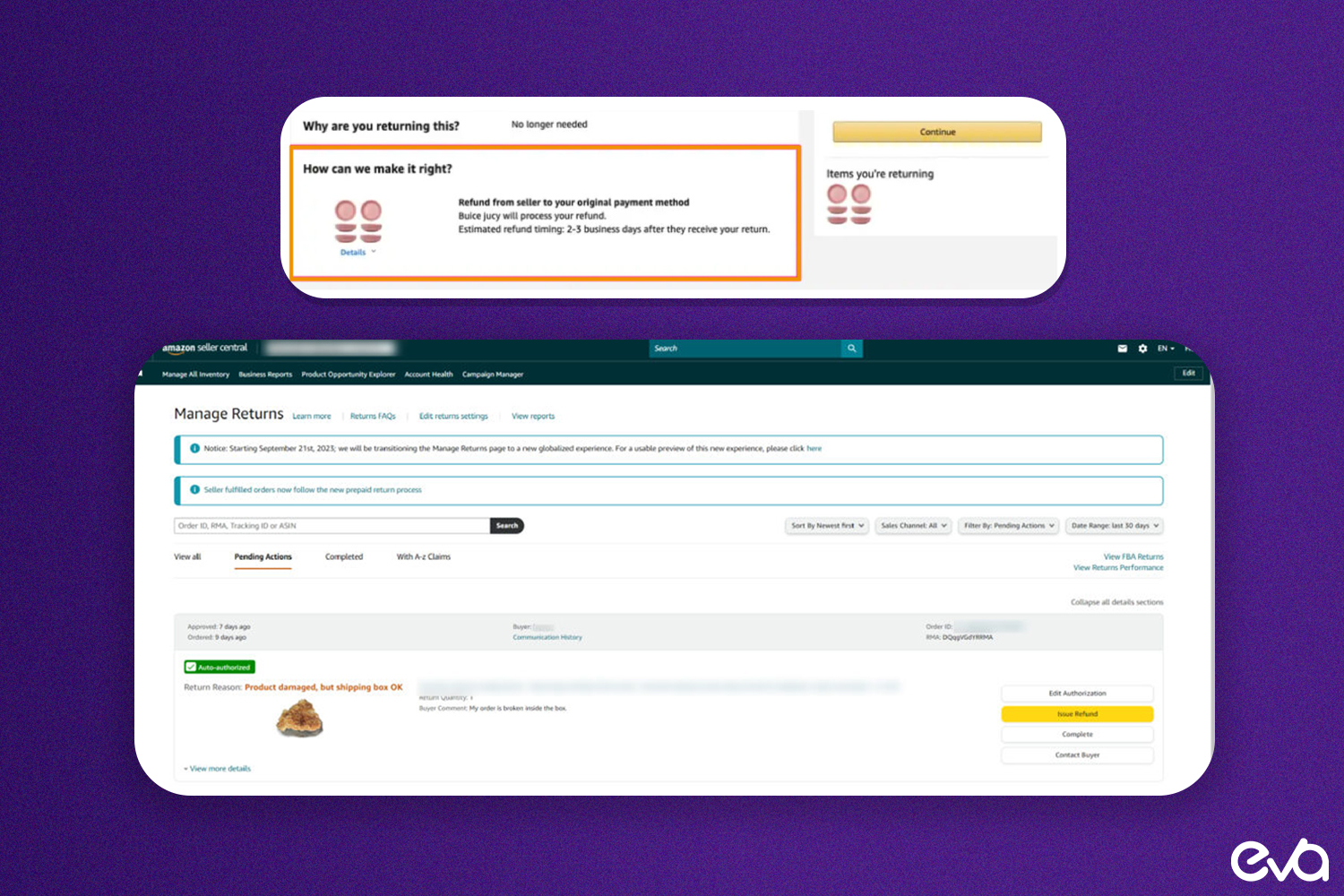 What is the Amazon RMA Number?