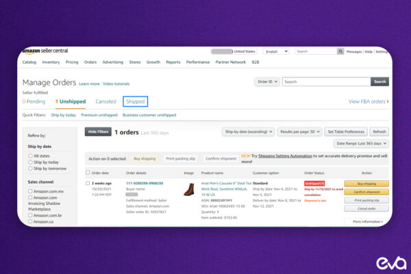 What is the Amazon RMA Number?