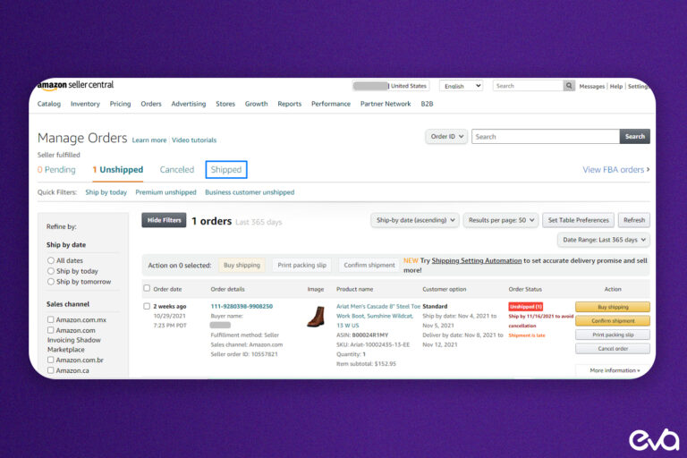 What is the Amazon RMA Number?
